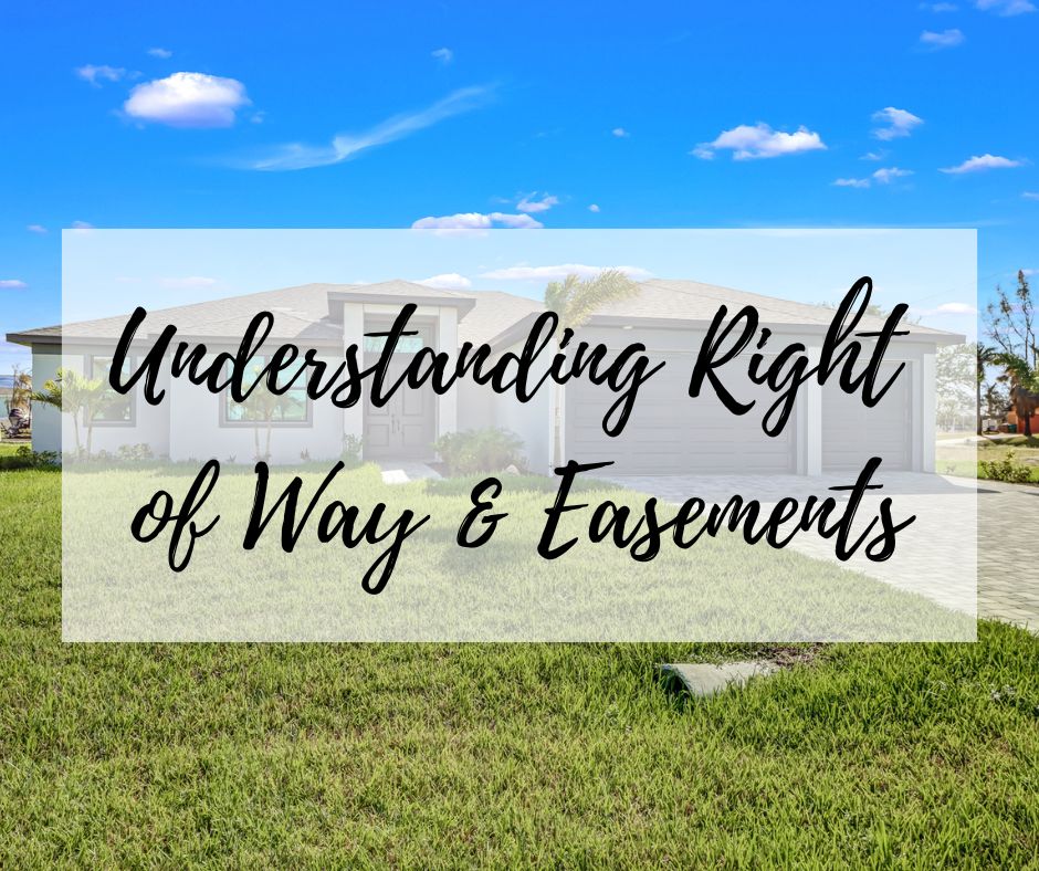Understanding Right of Way and Easements - Sposen Homes
